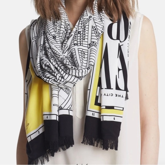 kate spade | Accessories | Kate Spade Limited Edition Nyc Map Scarf ...